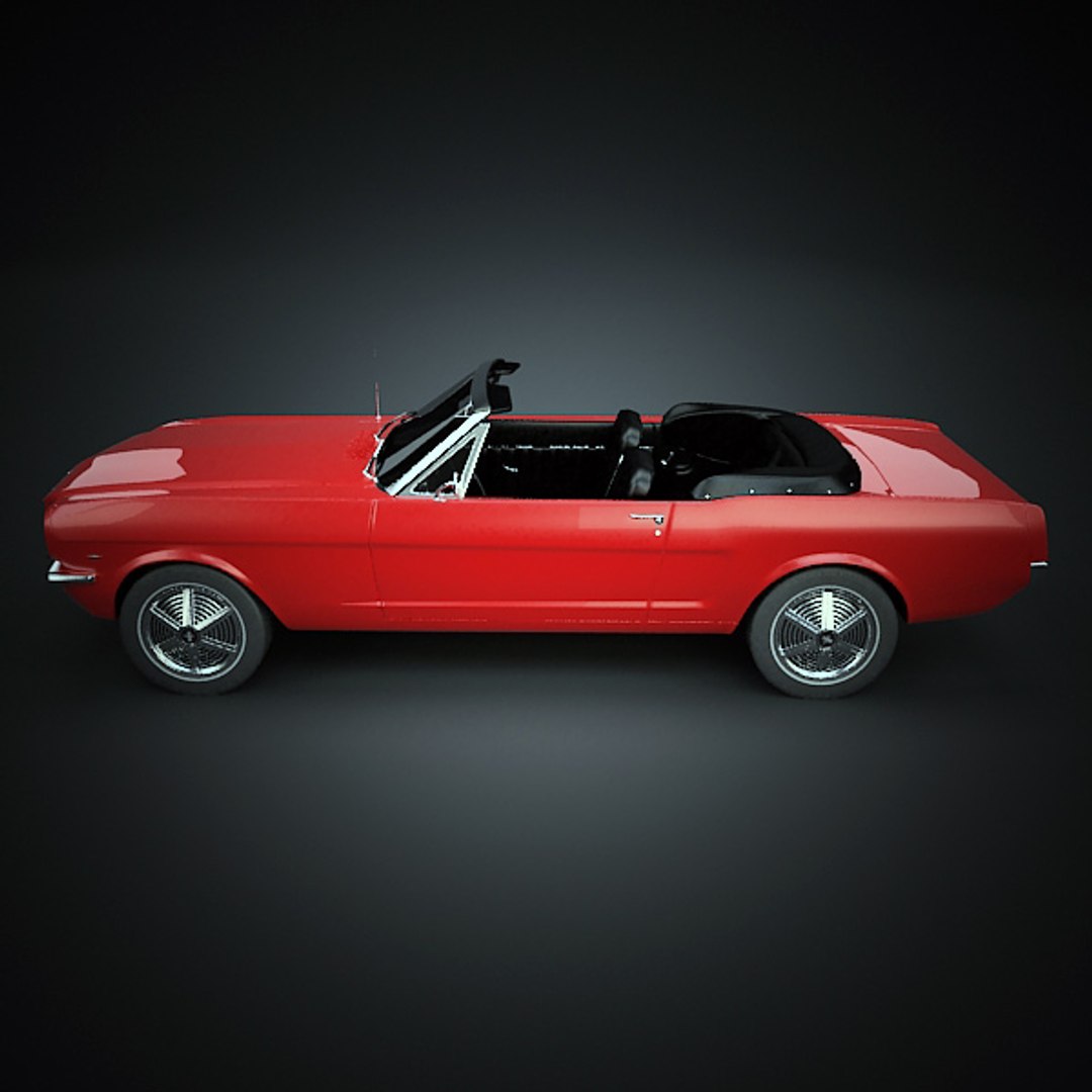 3d mustang convertible 1964 model