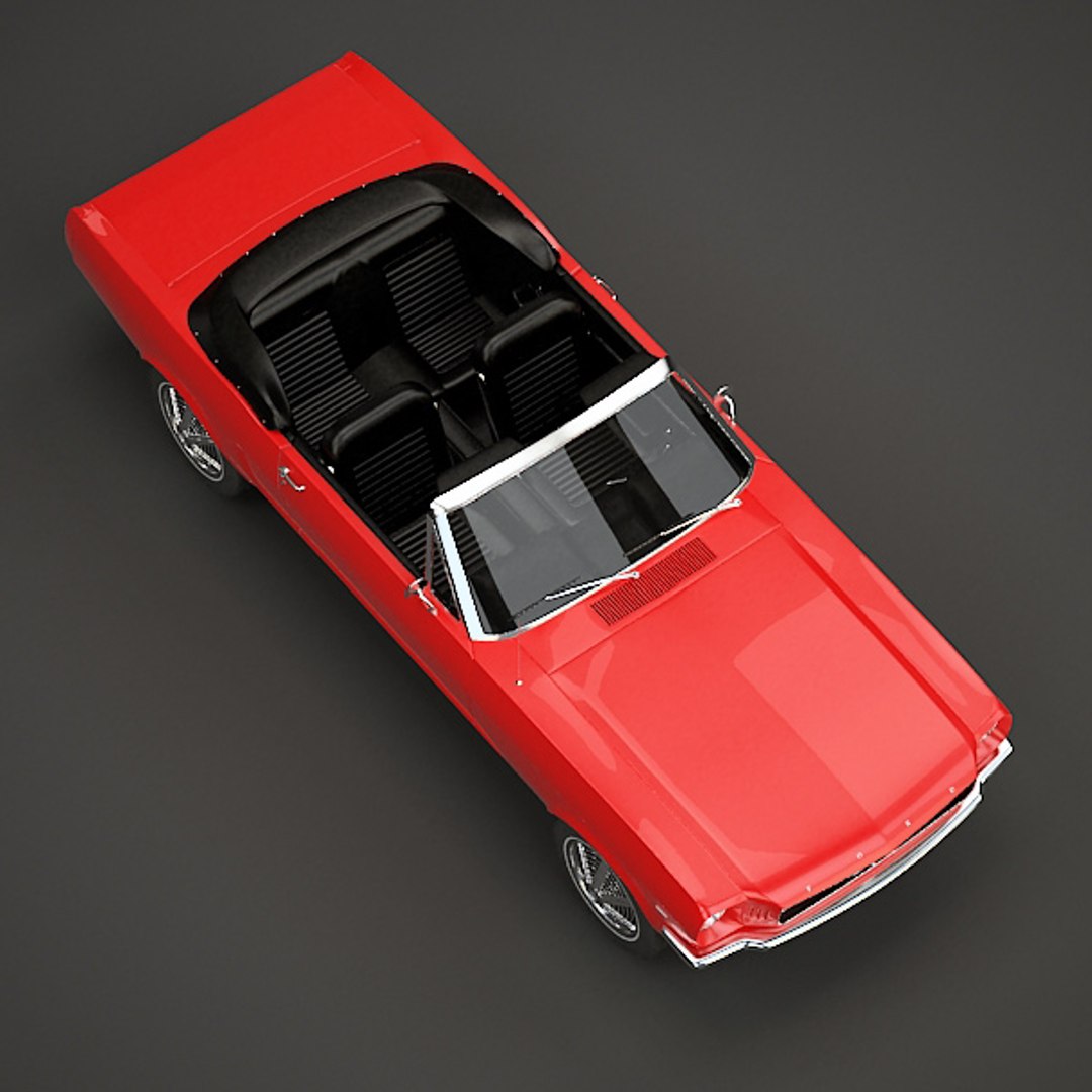 3d mustang convertible 1964 model
