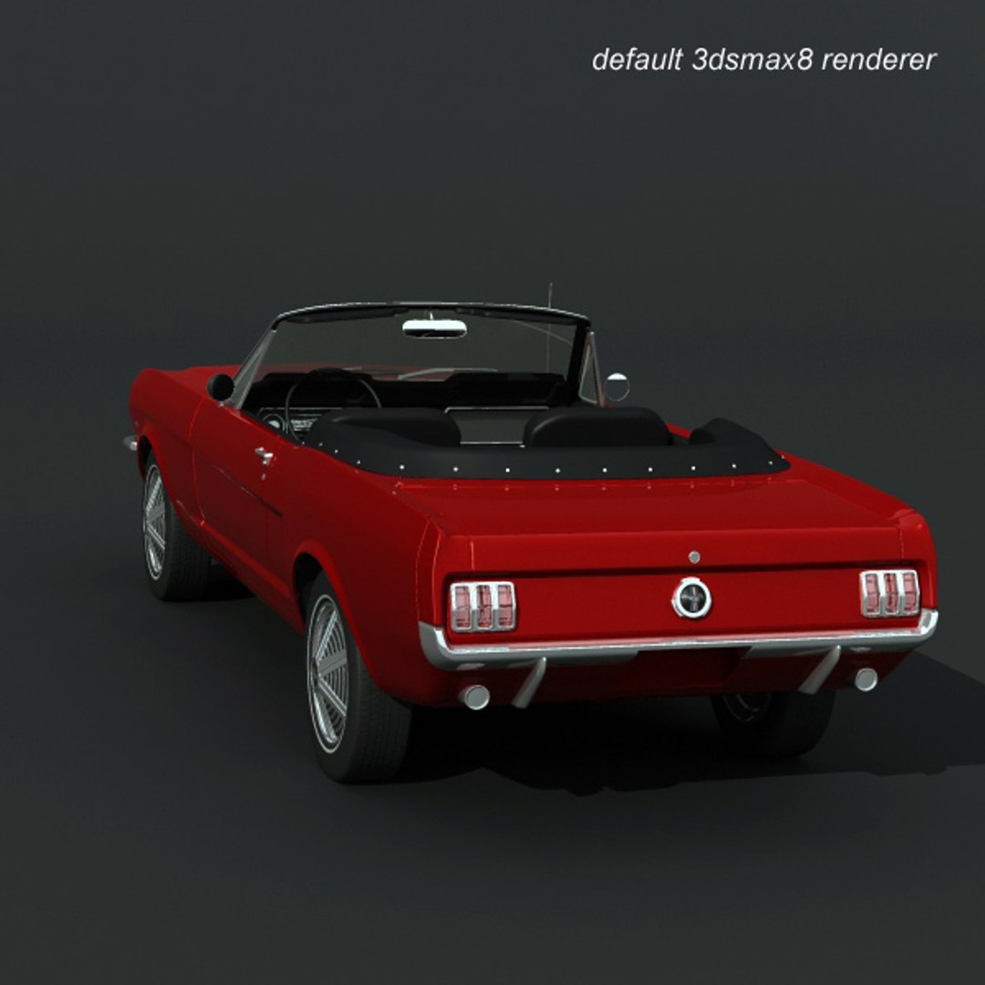 3d mustang convertible 1964 model