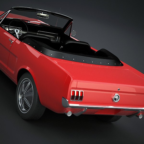 3d mustang convertible 1964 model