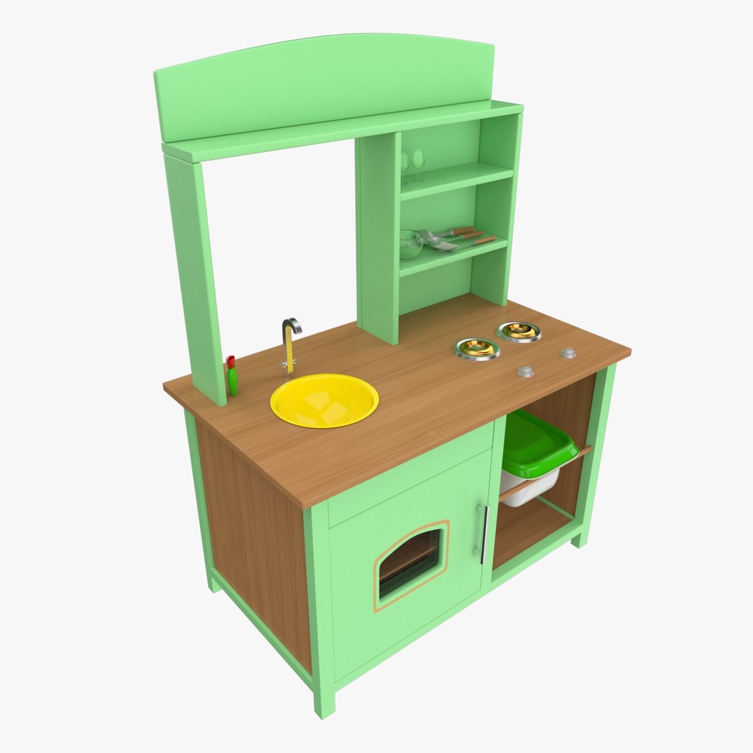 3d model toy kitchen