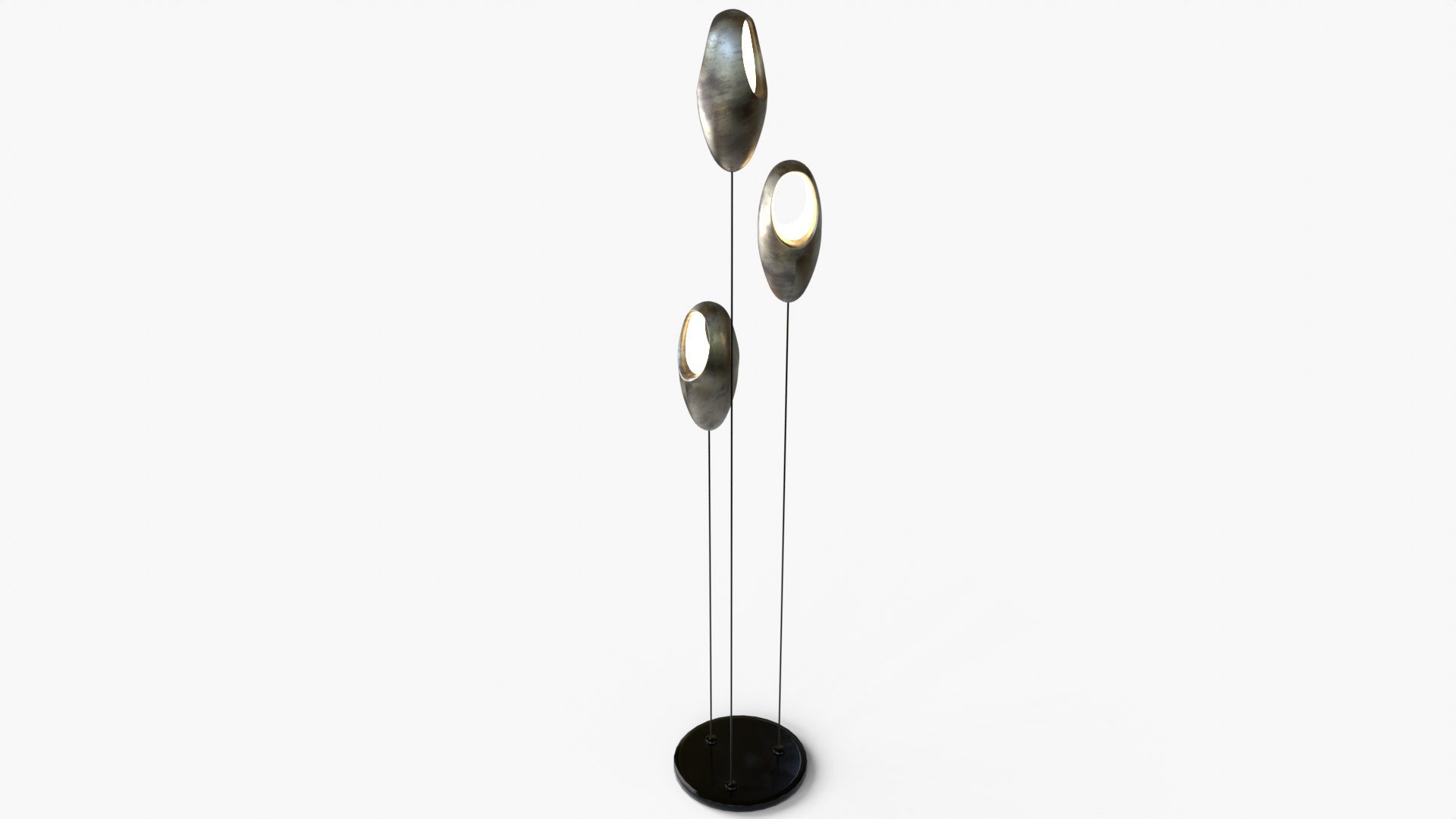 3D Triple Floor Lamp - TurboSquid 1884402
