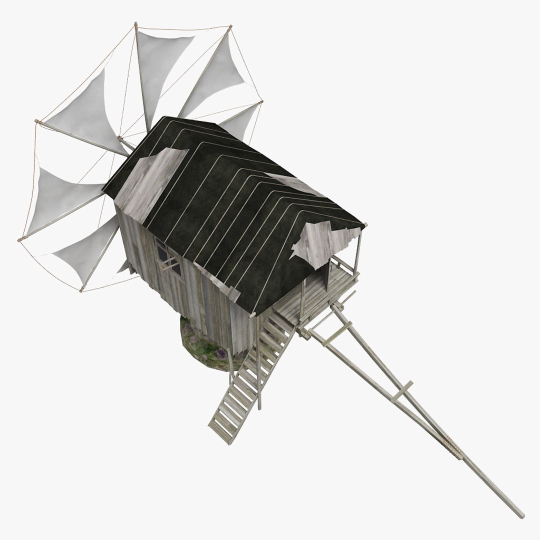 windmill old 3d model