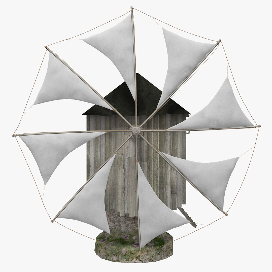 windmill old 3d model
