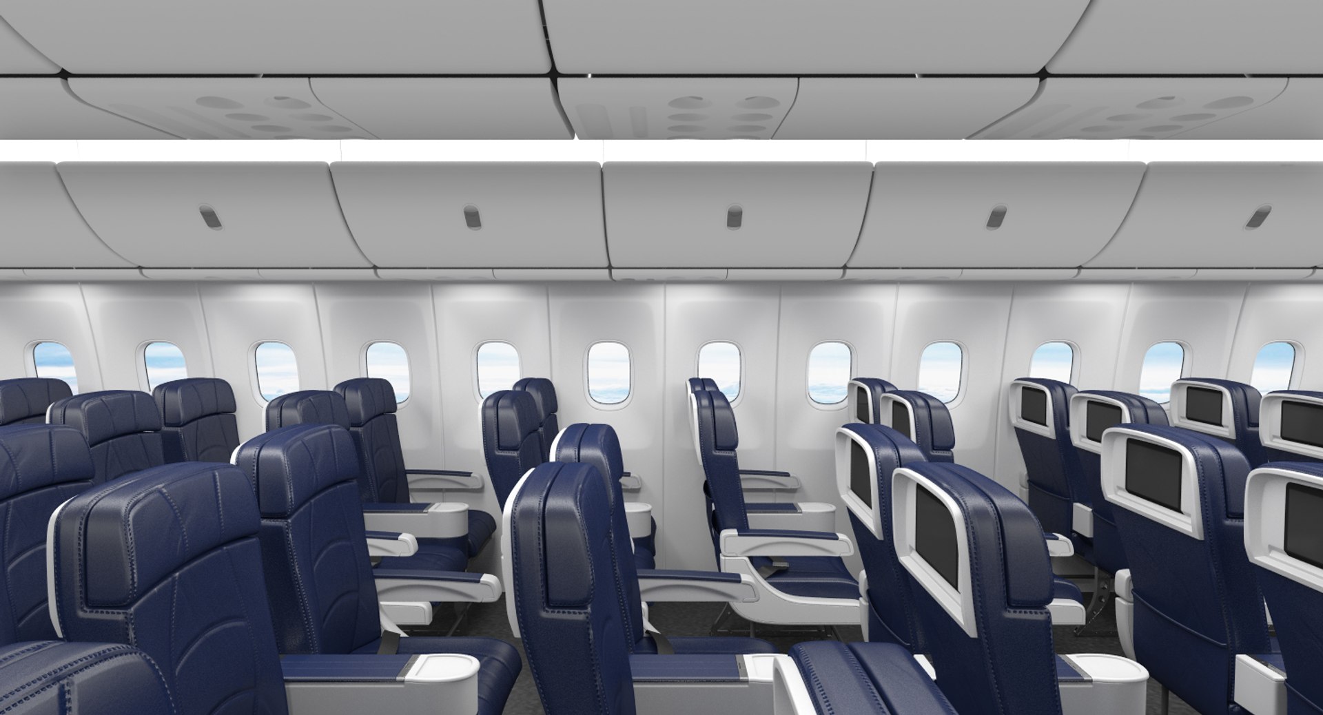 Boeing 767-400 interior condor 3D model - TurboSquid 1272153