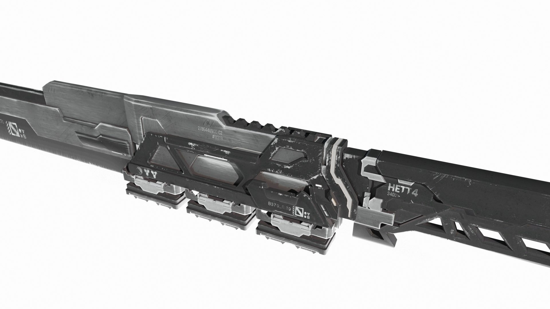 Science Fiction Cold Weapon Machete 3D Model - TurboSquid 2213493