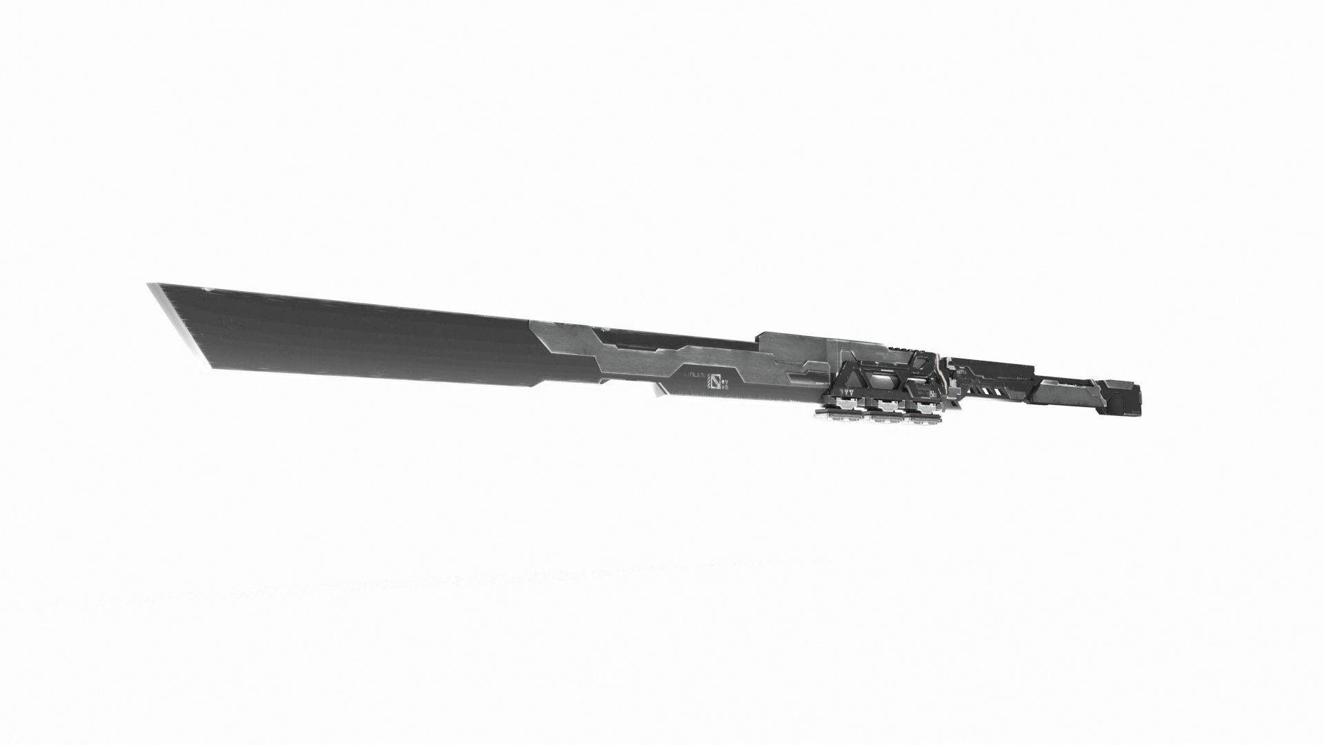 Science Fiction Cold Weapon Machete 3D Model - TurboSquid 2213493