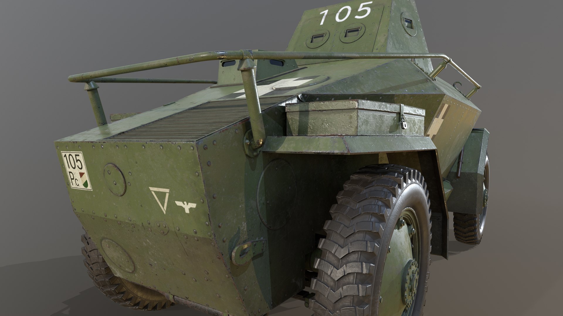 3D 39M Csaba Armoured Car - TurboSquid 2180688