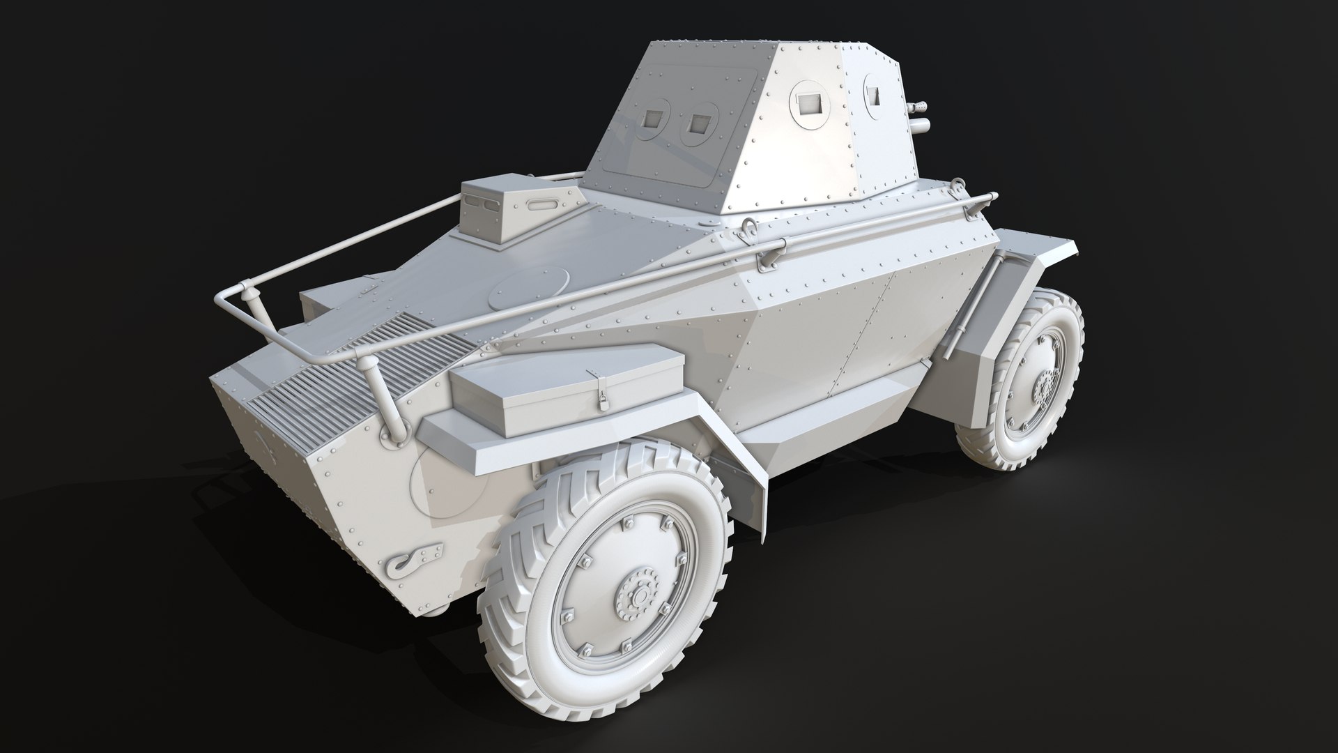 3D 39M Csaba Armoured Car - TurboSquid 2180688