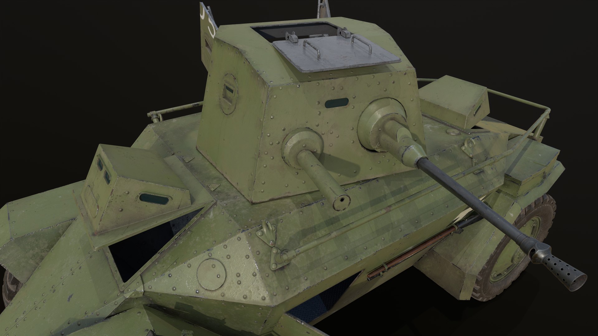3D 39M Csaba Armoured Car - TurboSquid 2180688