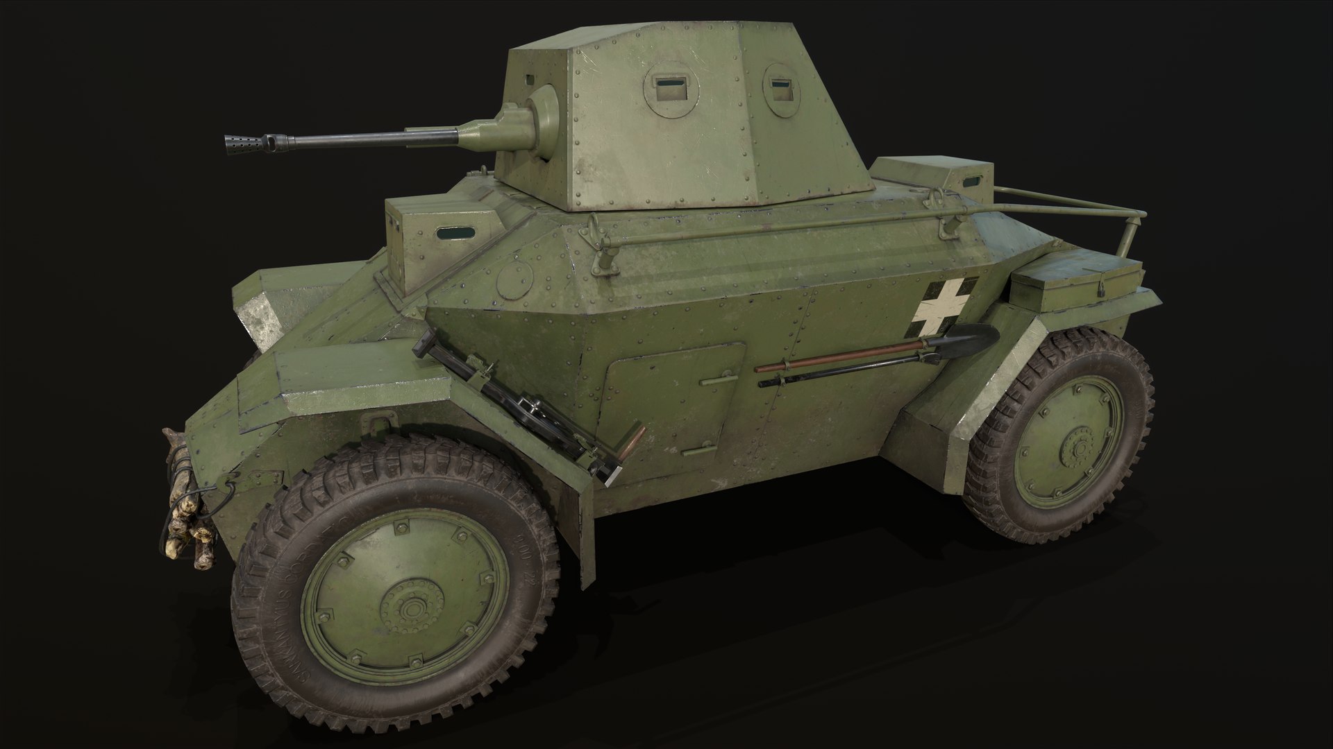 3D 39M Csaba Armoured Car - TurboSquid 2180688