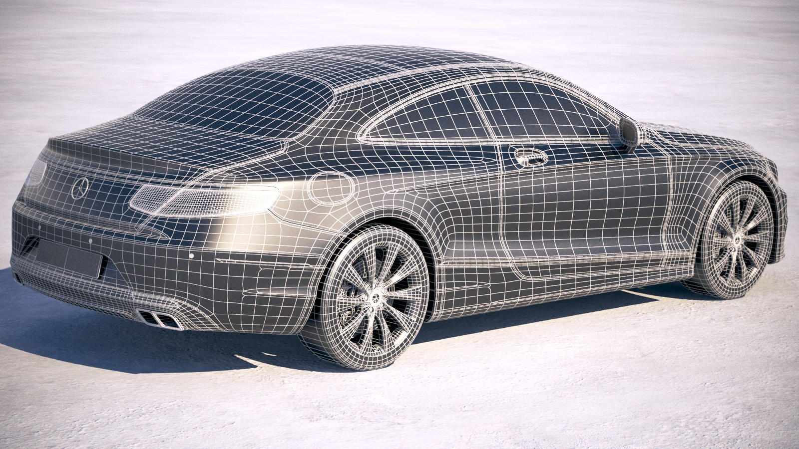 3D mercedes s-class coupe - TurboSquid 1328723