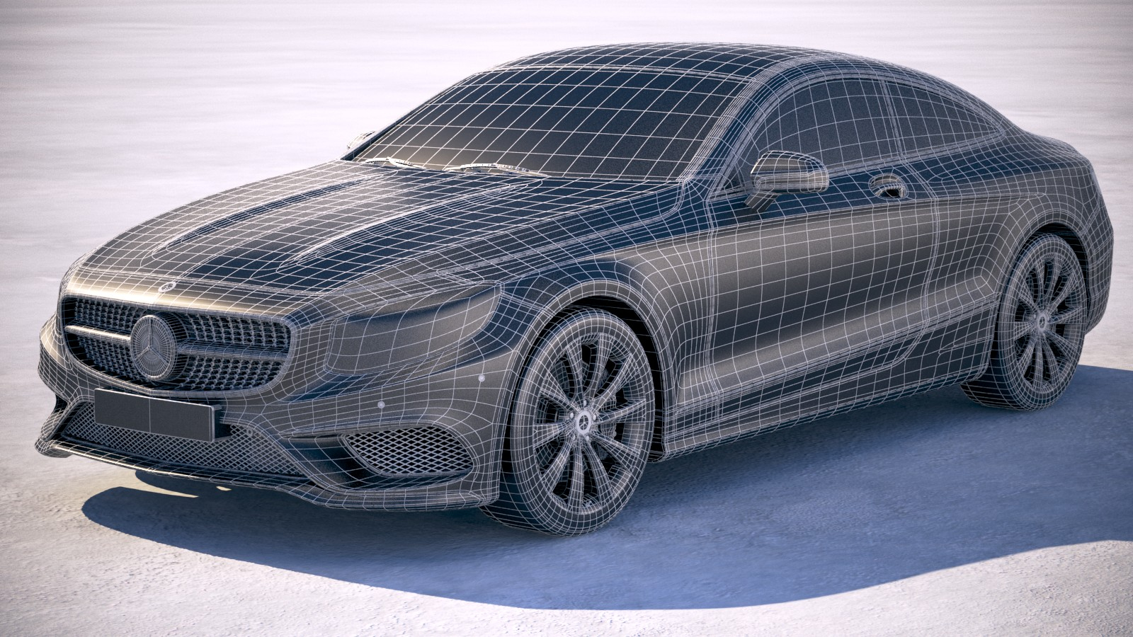 3D mercedes s-class coupe - TurboSquid 1328723