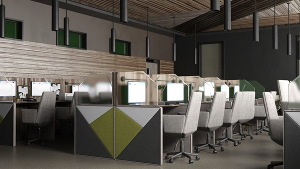 3D Call Center Interior - TurboSquid 1713335