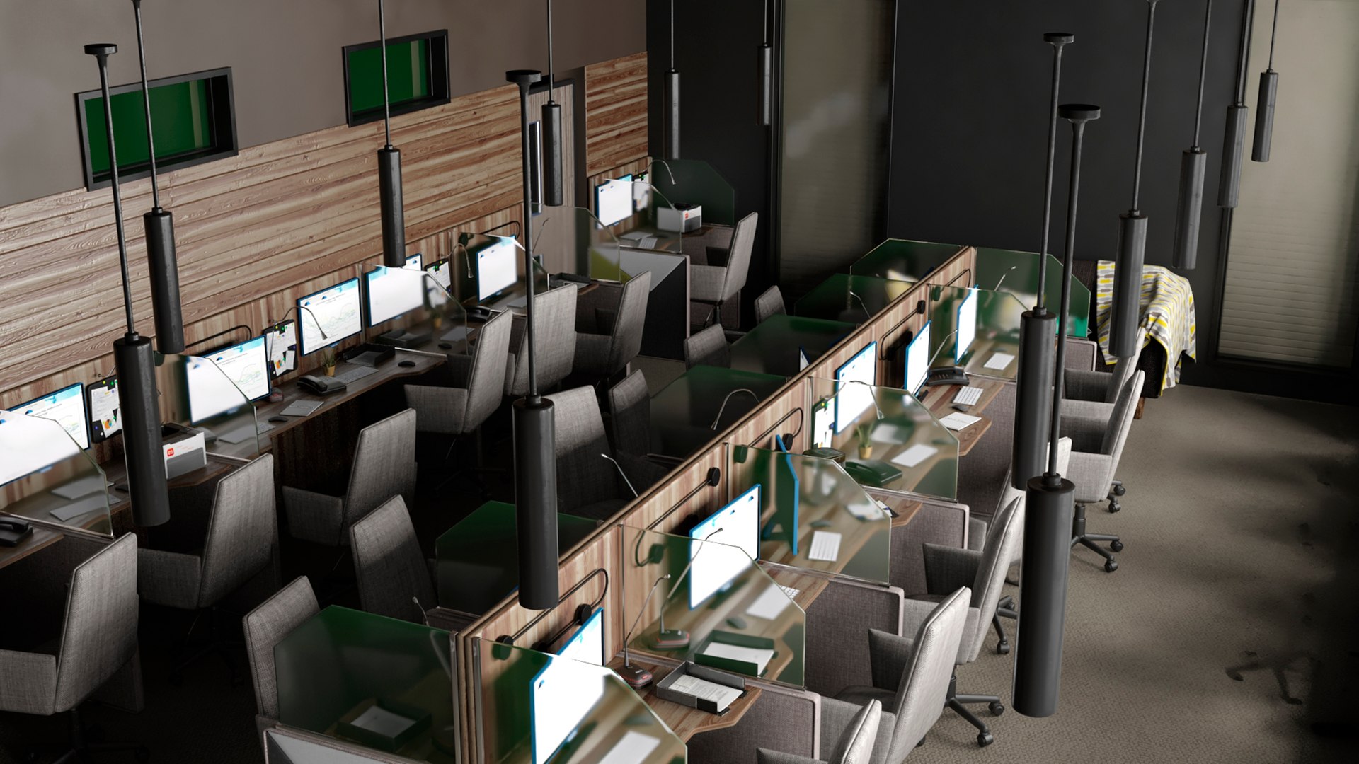 3D Call Center Interior - TurboSquid 1713335