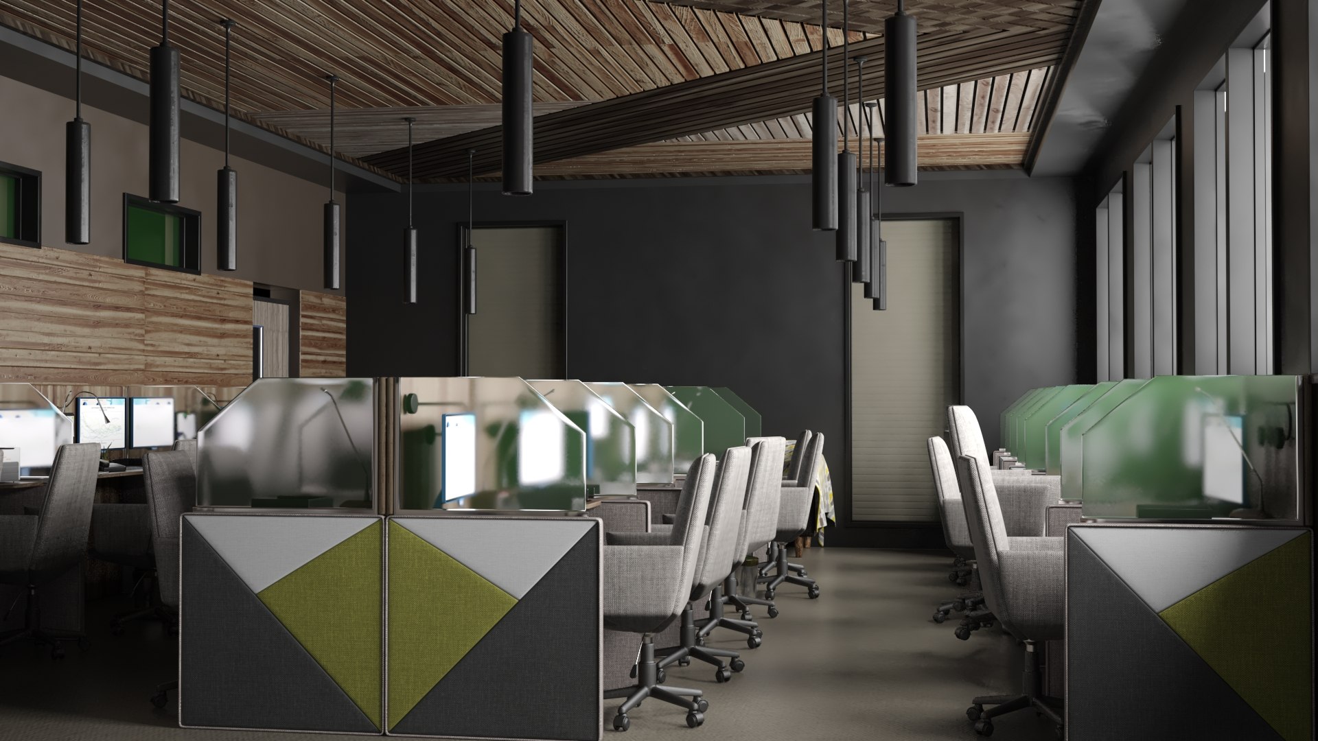 3D Call Center Interior - TurboSquid 1713335