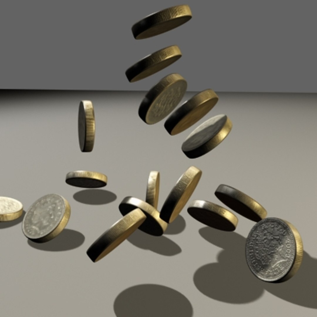 3d Model British Pound Coin Money