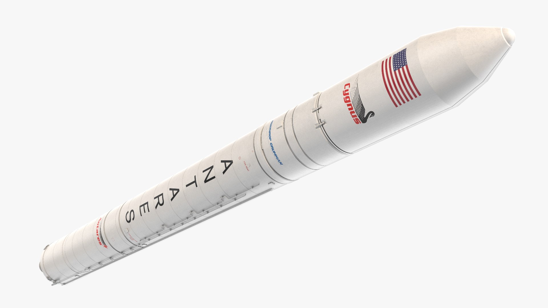 Antares 230 rocket cygnus 3D - TurboSquid 1541383