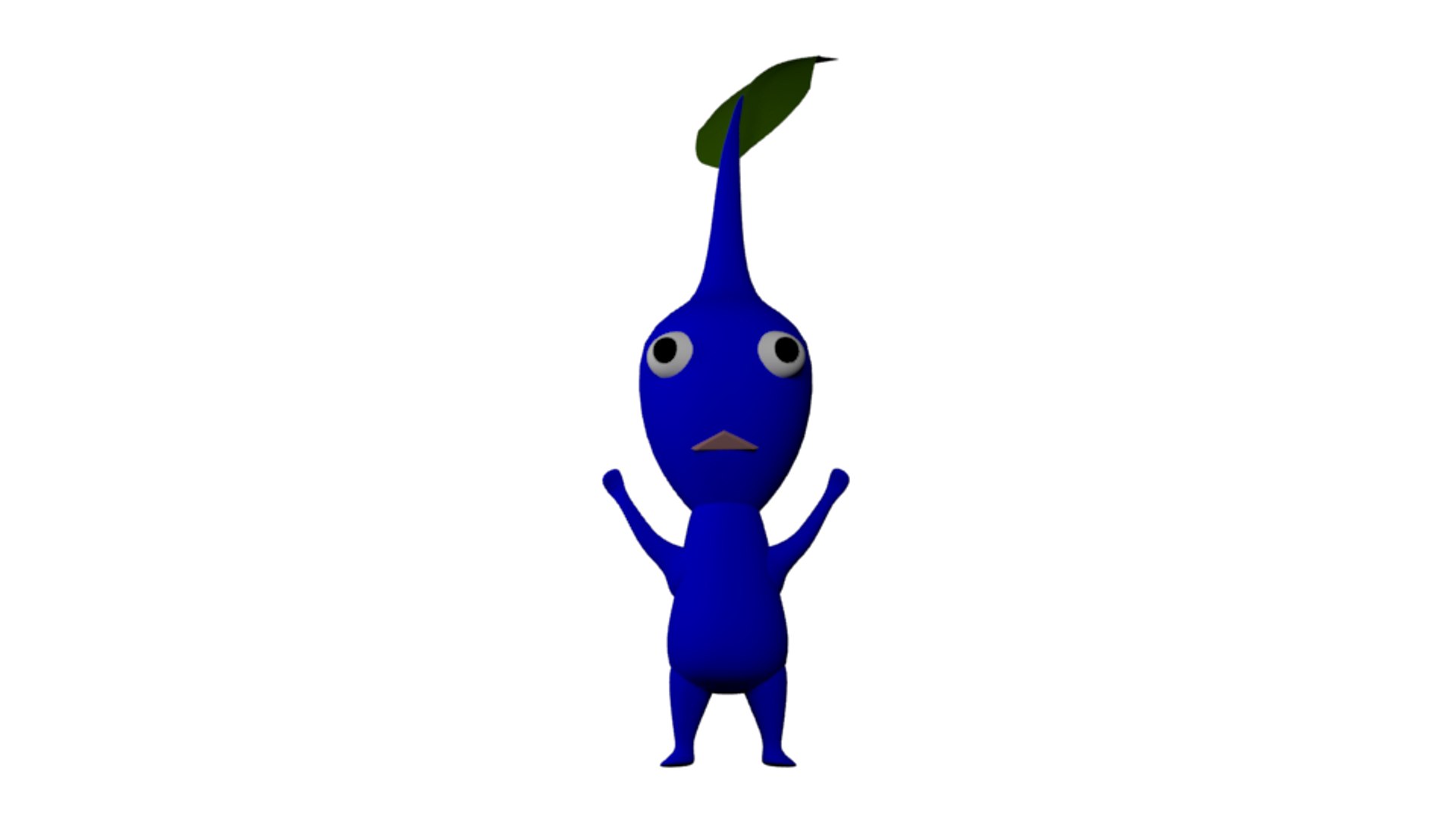 3D Blue Leaf Pikmin - TurboSquid 1643809