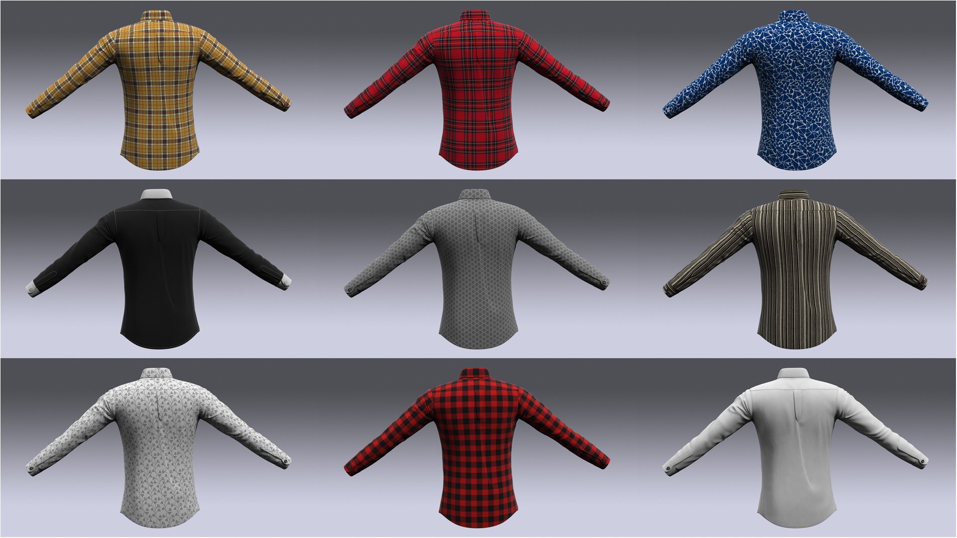 3D long sleeve shirt cloth model - TurboSquid 1645326