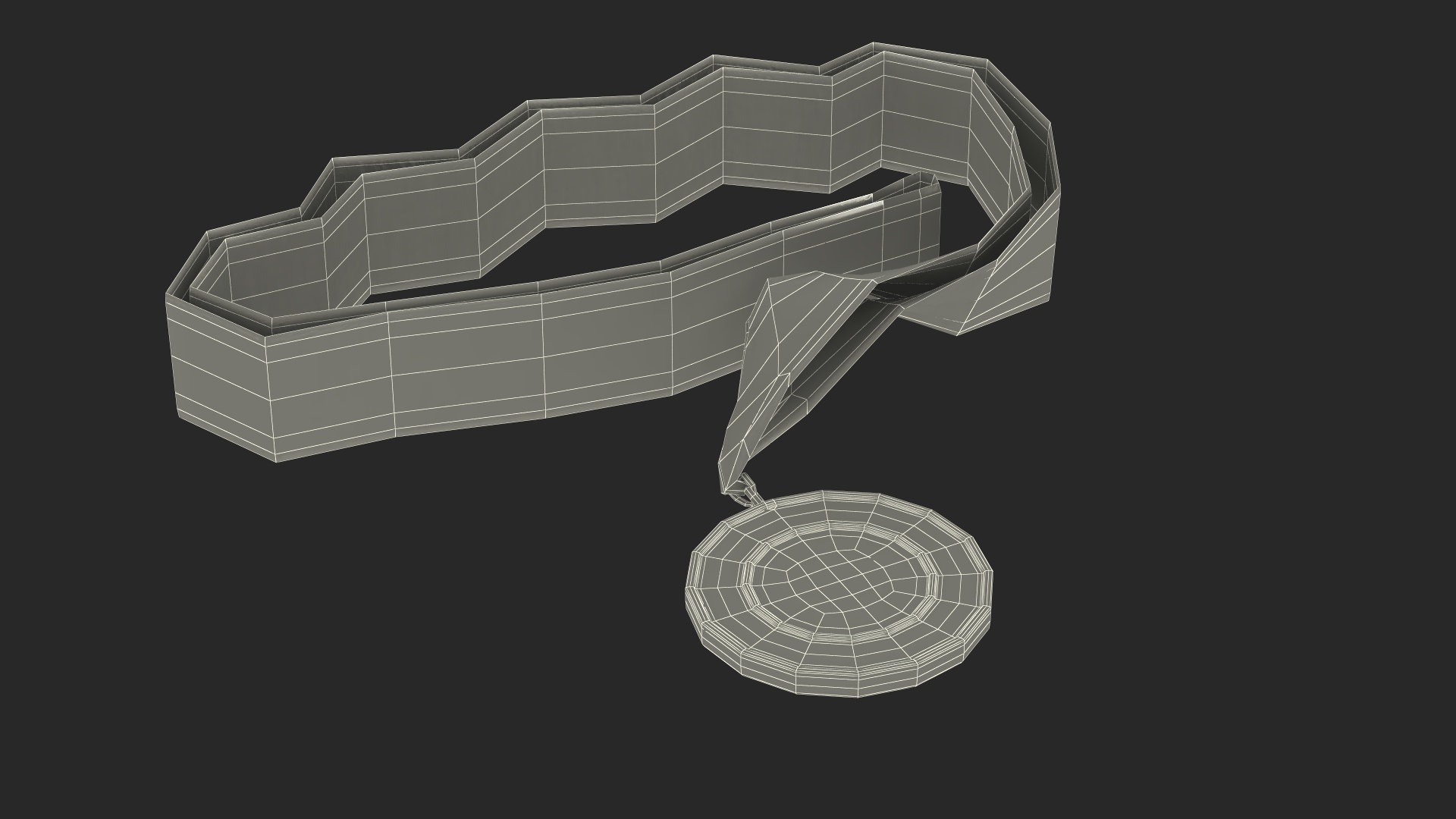 3D Award Medal With Tricolor Ribbon Model - TurboSquid 2199761