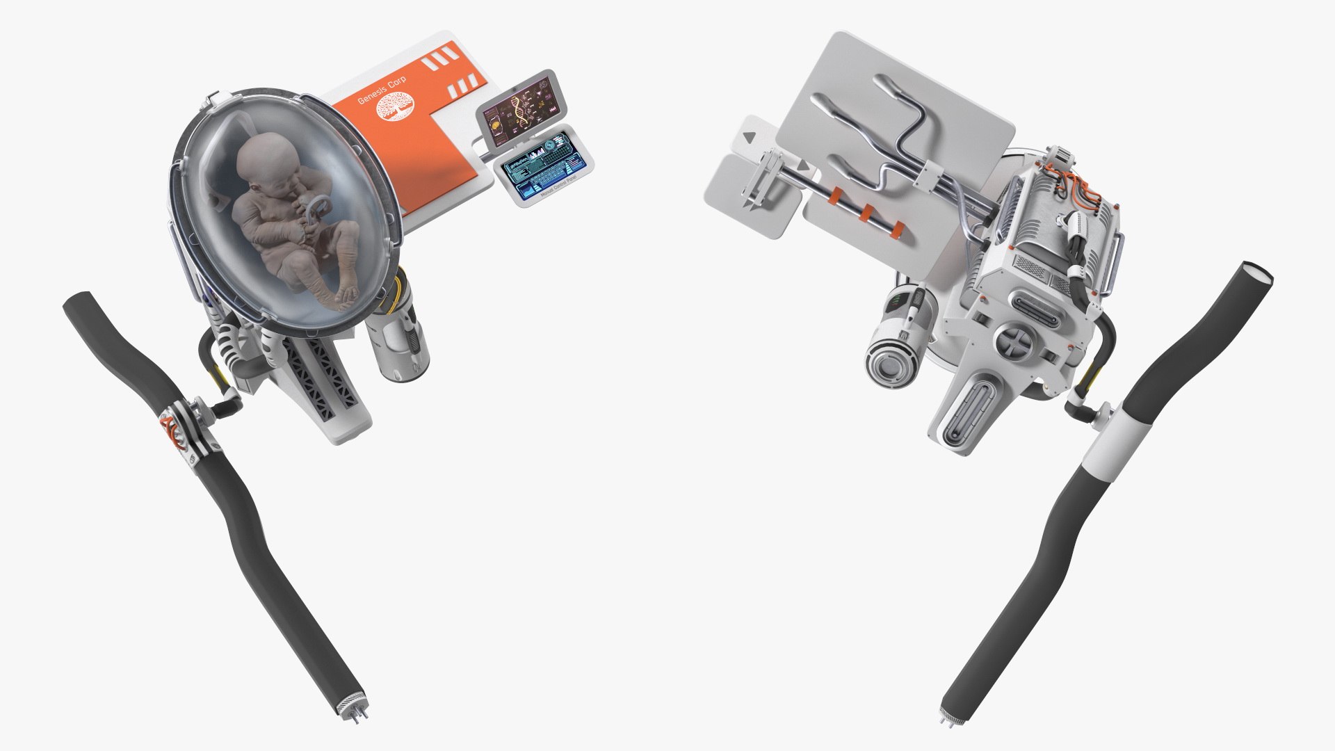 Human Artificial Womb With Child White Model - TurboSquid 2136811