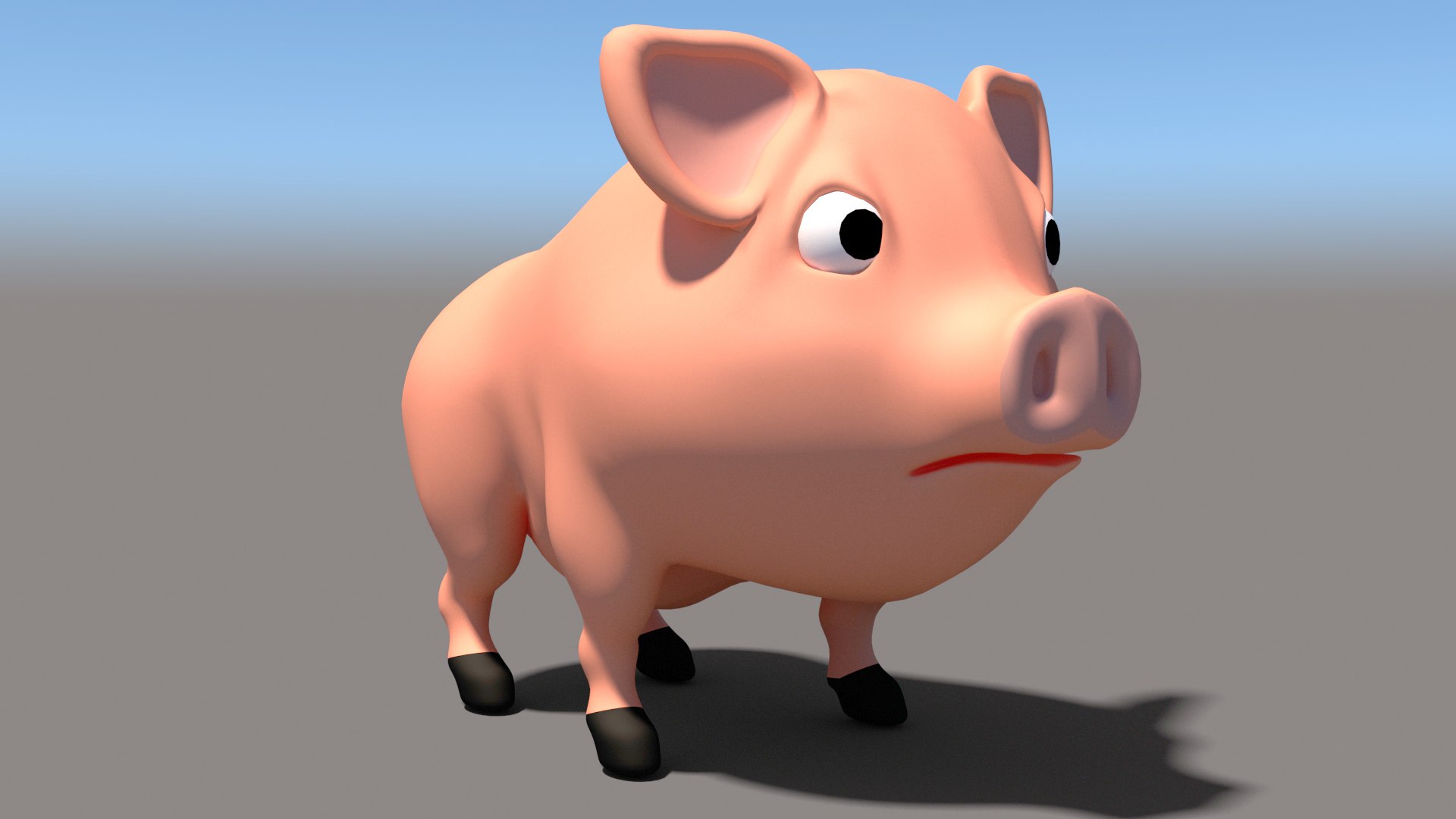 3d Cartoon Pig