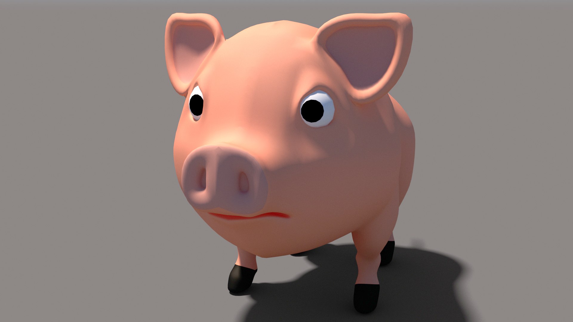 3d Cartoon Pig