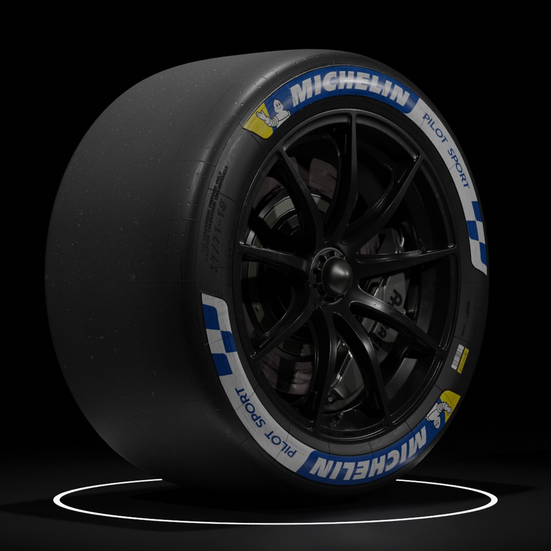 3D Michelin Pilot Sport Slick LMH Model - TurboSquid 2225823