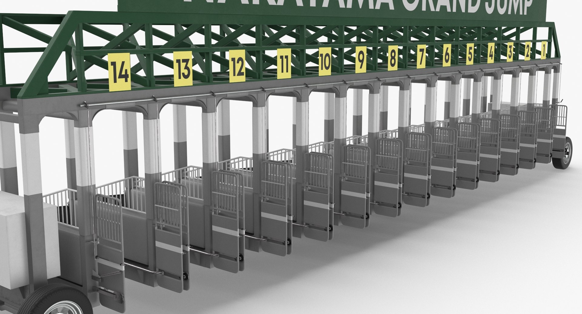3D Horse Racing Starting Gates - TurboSquid 1646995