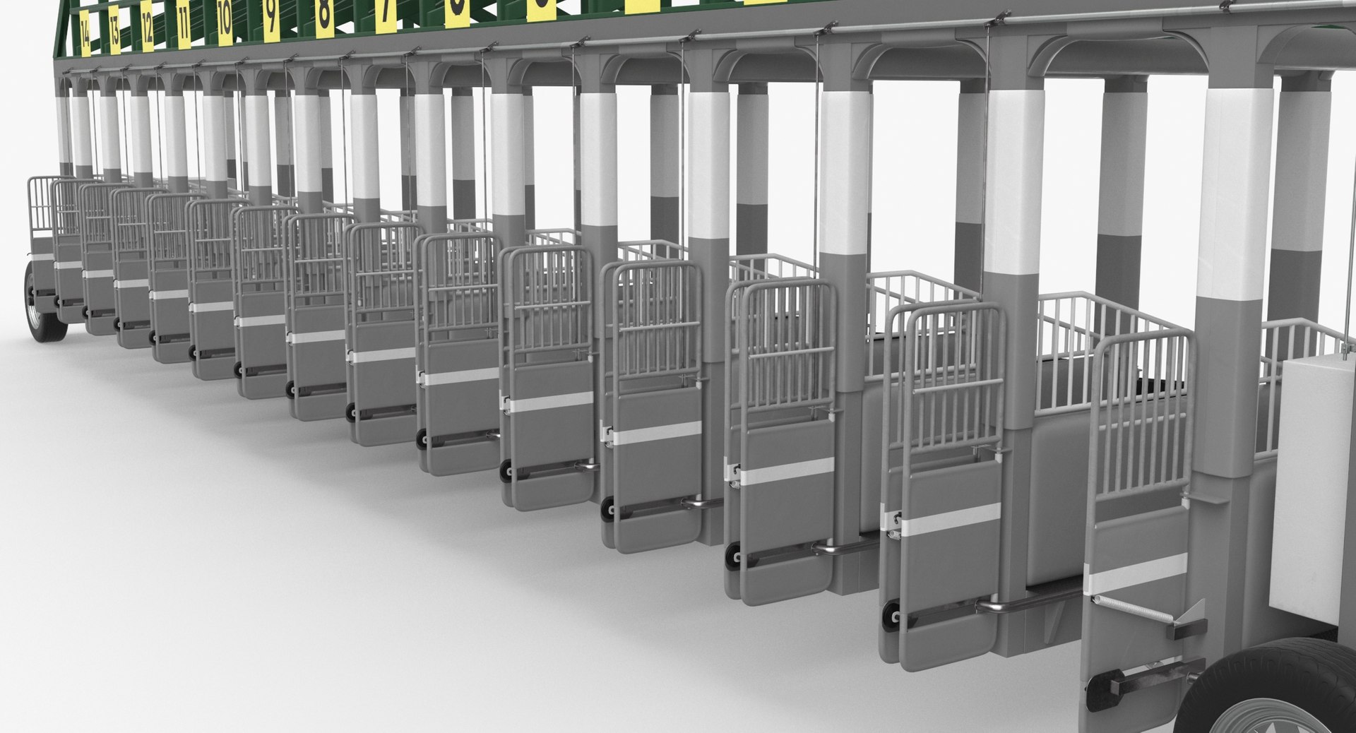 3D Horse Racing Starting Gates - TurboSquid 1646995