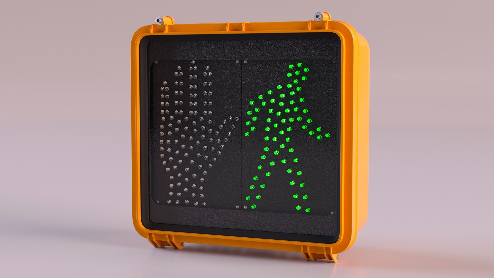 3D Green Hand Sign Indicating To Walk Model - TurboSquid 2144512