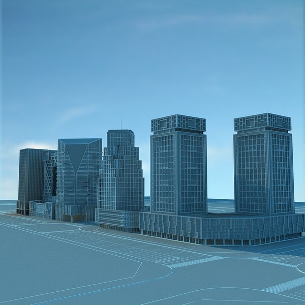 3D city cityscape model - TurboSquid 1664035