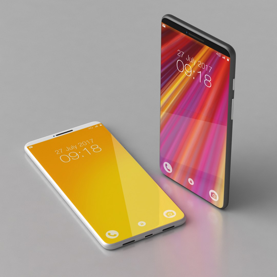 Original generic bezel phone 3D model - TurboSquid 1186624