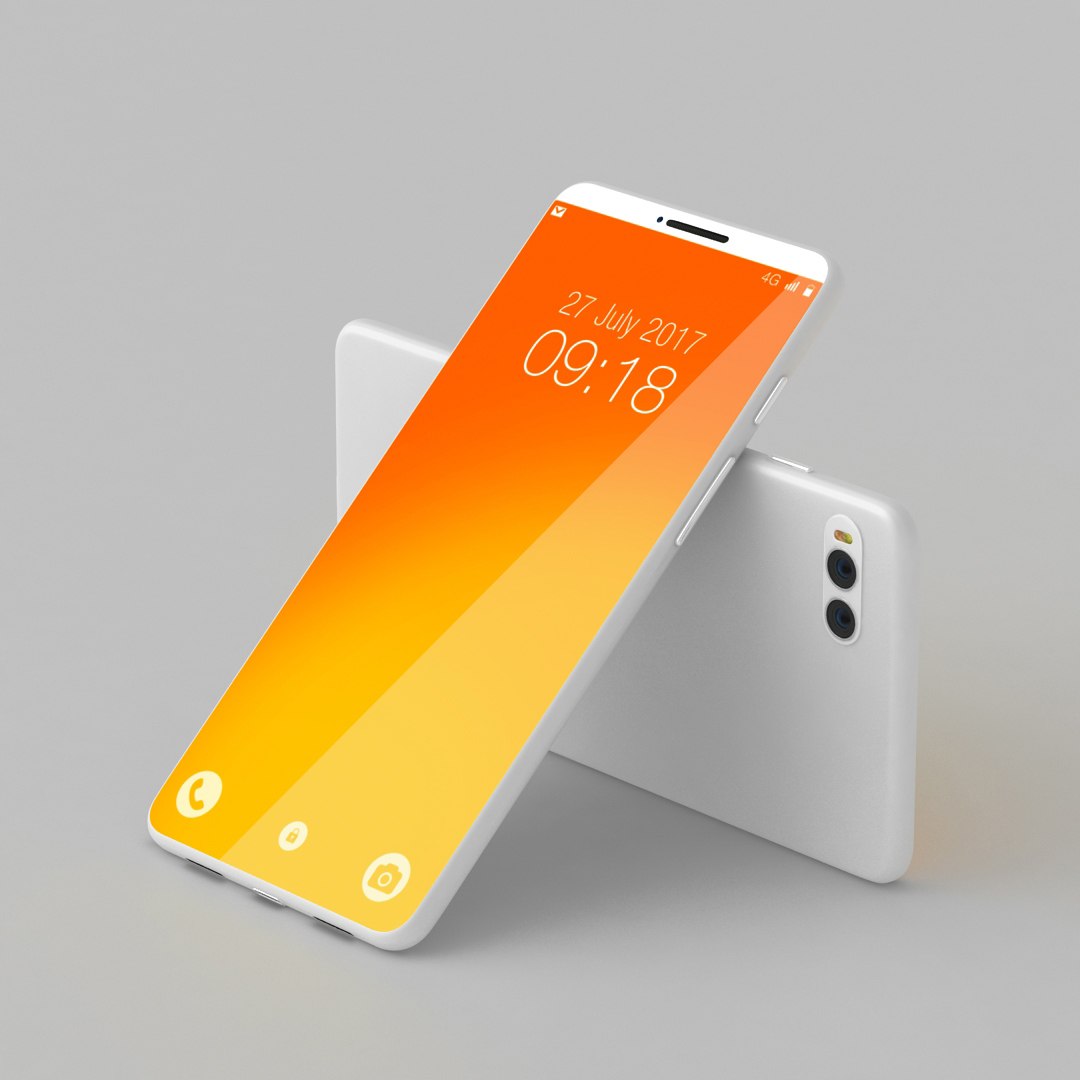 Original generic bezel phone 3D model - TurboSquid 1186624