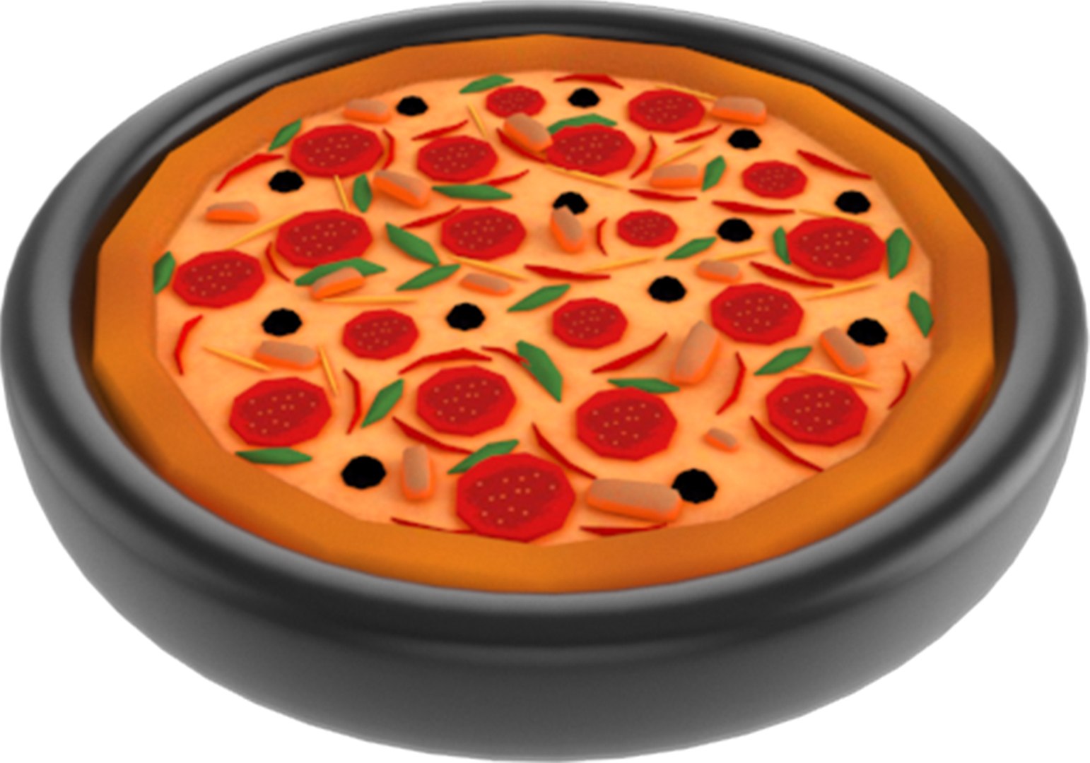 3D Pizza Model - TurboSquid 2303542