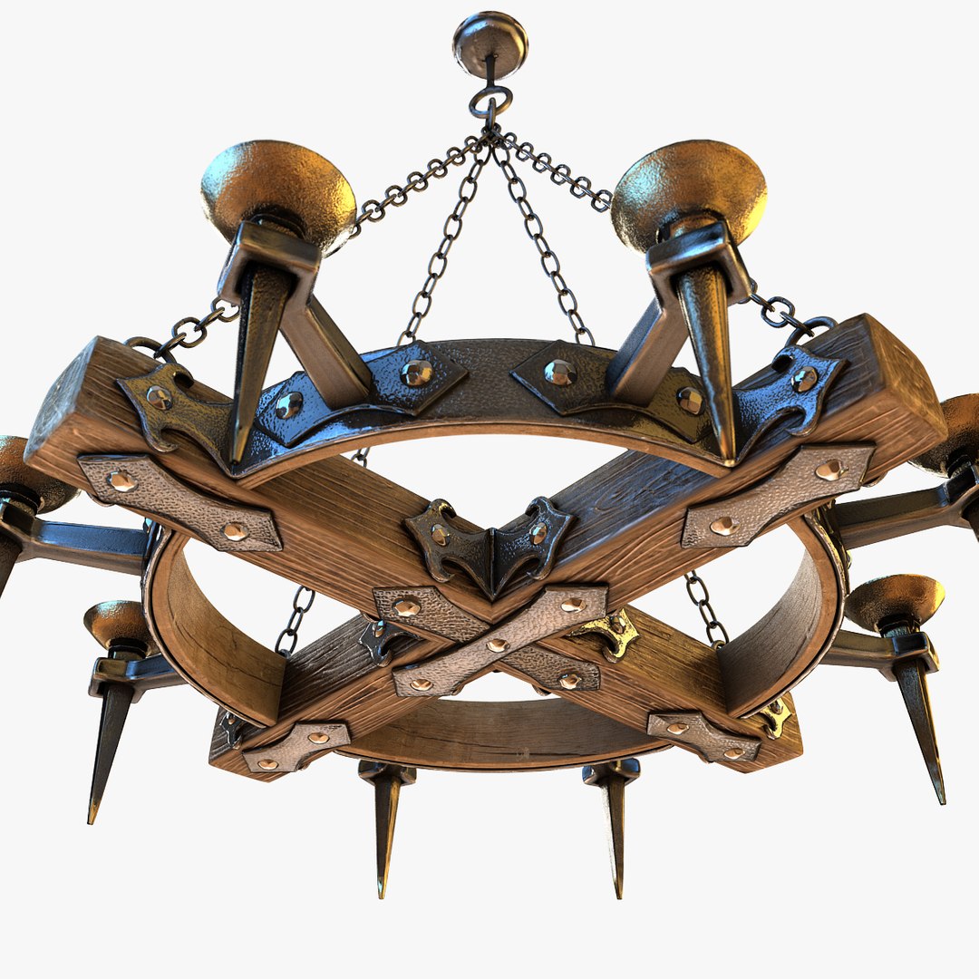 Medieval Chandelier Obj