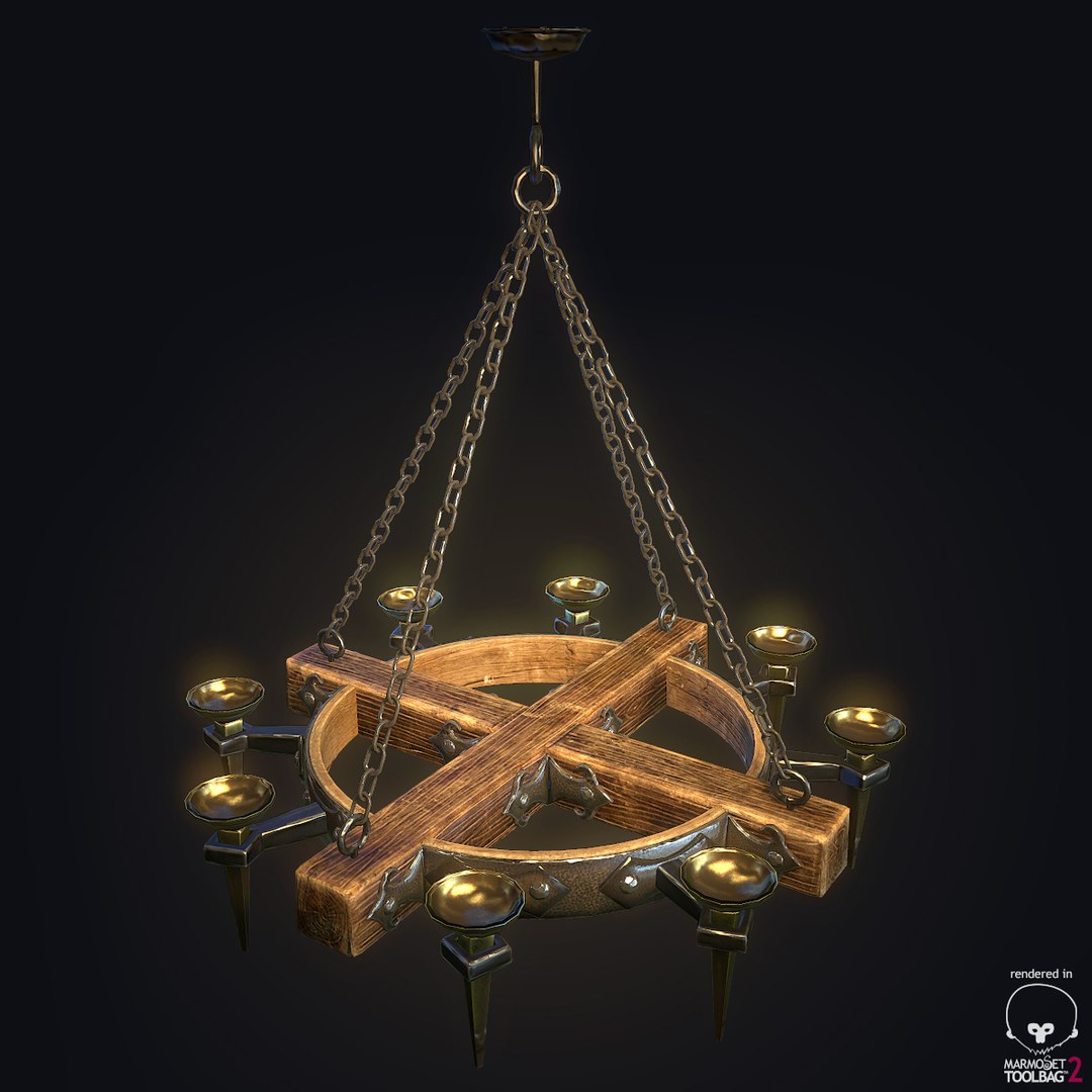 Medieval Chandelier Obj