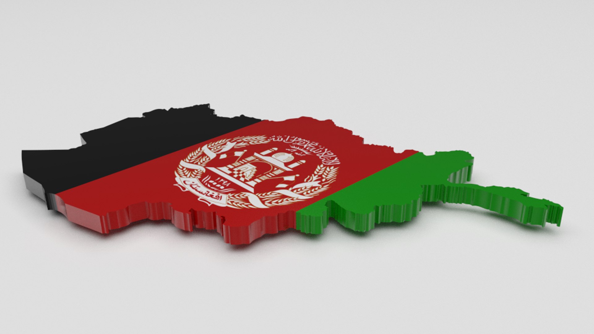 Afghanistan Flag 3ds