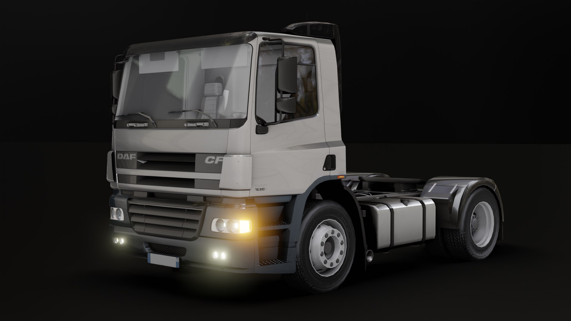 modelo 3d DAF CF 75 4x2 26 TONNE Truck - Animated - TurboSquid 2056557