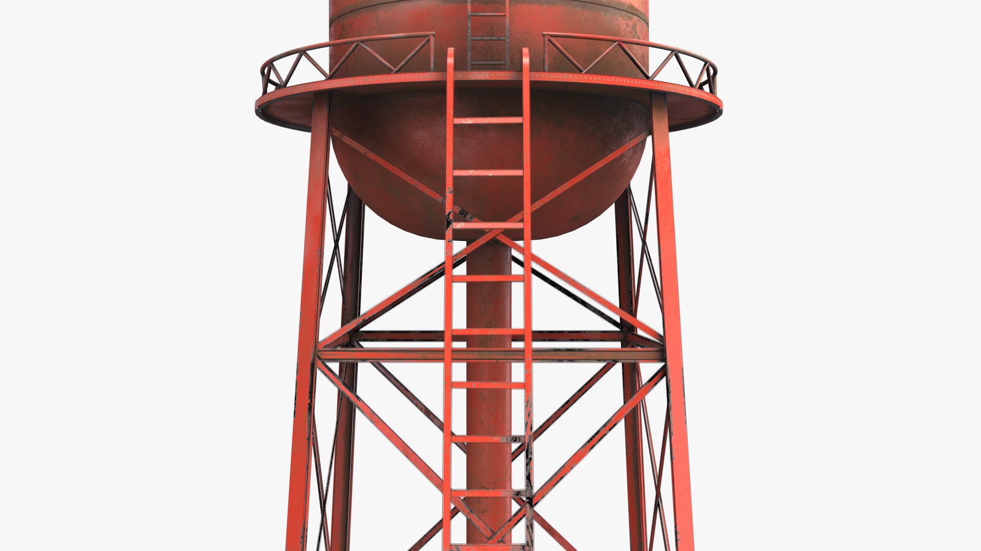 Water Tower 001 PBR 8K Model - TurboSquid 1997768