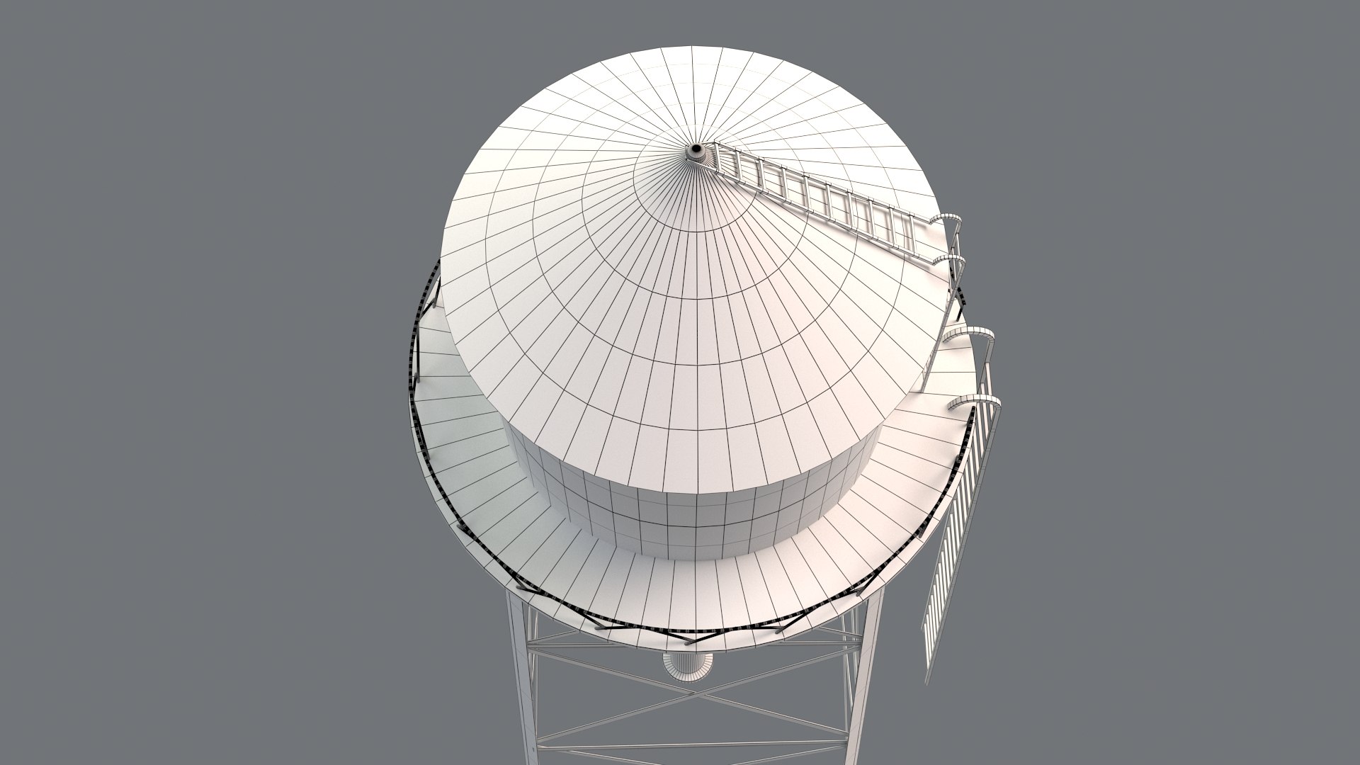 Water Tower 001 PBR 8K Model - TurboSquid 1997768