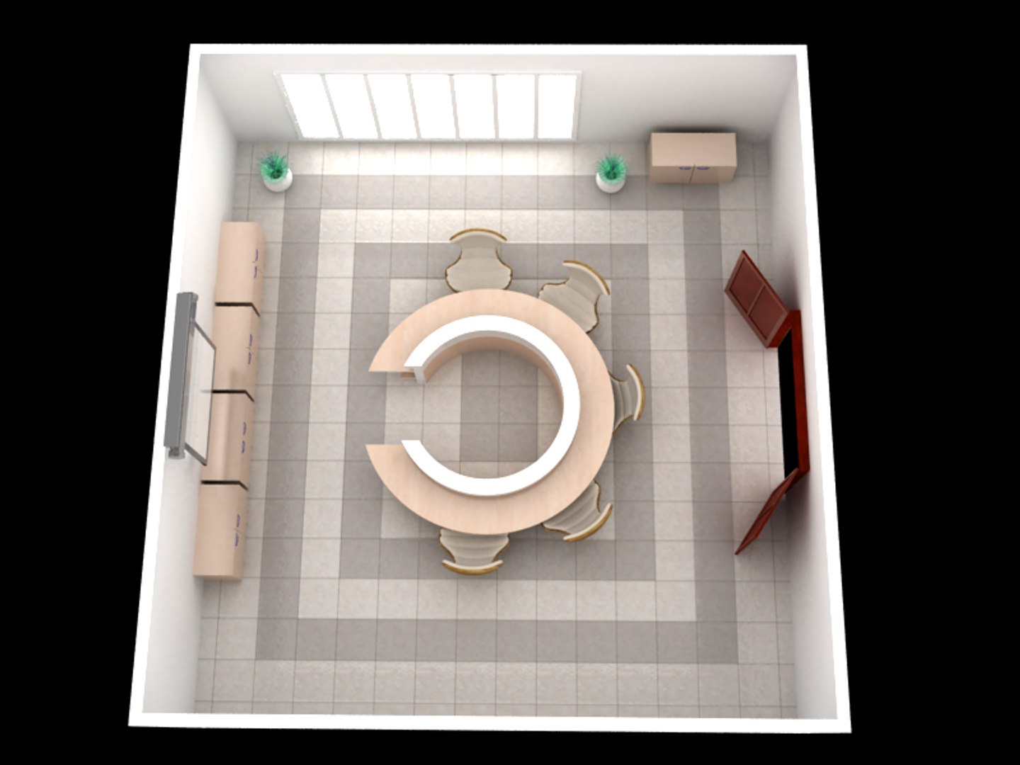 3d Model Of Room Meeting