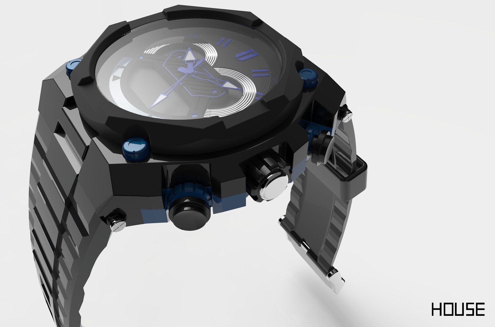 3d model watch solidworks