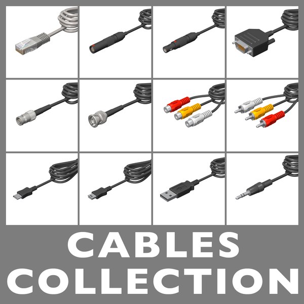 cables wall 3d model