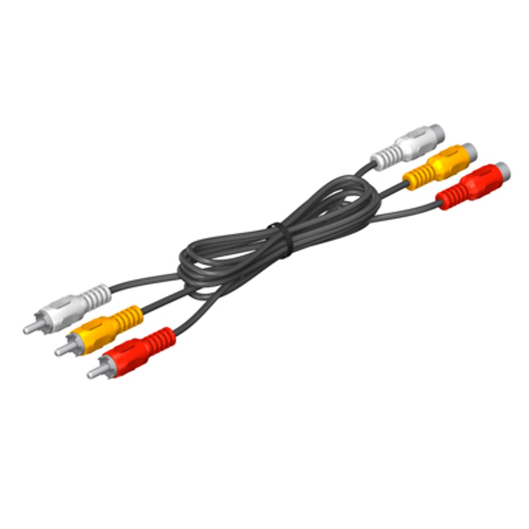 3d Model Cables Ethernet Lemo