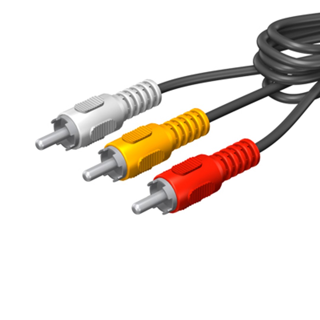 3d Model Cables Ethernet Lemo
