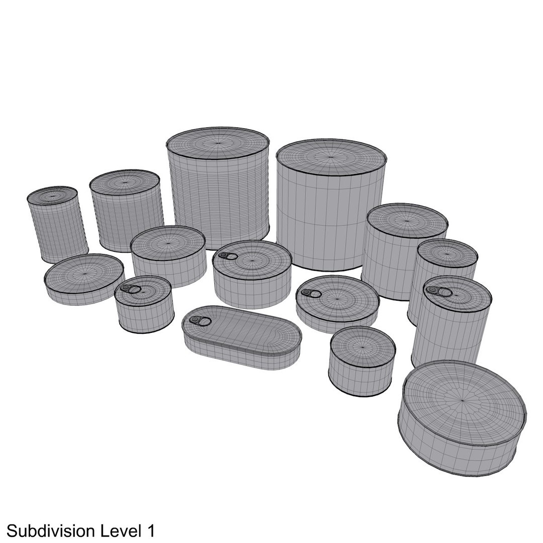 3D Canned Food Model - TurboSquid 1361865