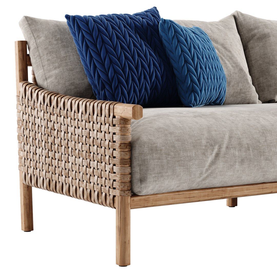 3D Model Paola Lenti Kiori Sofa - TurboSquid 2136916