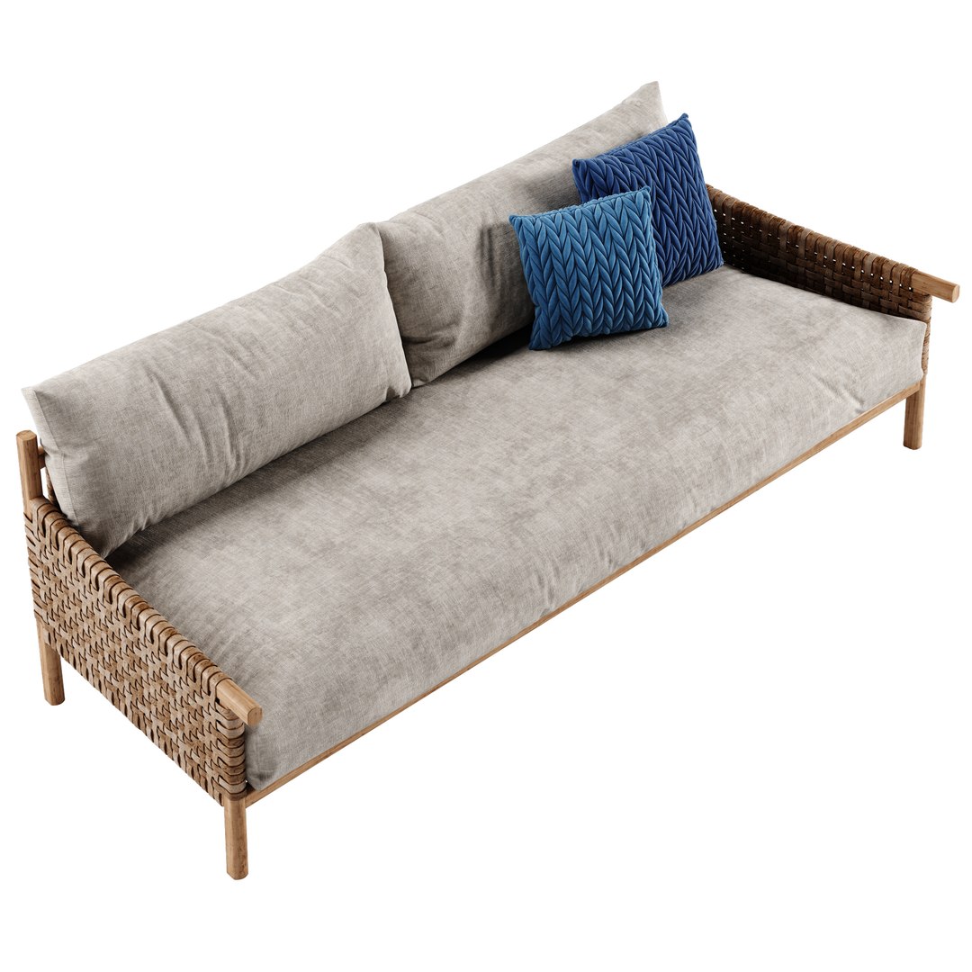 3D Model Paola Lenti Kiori Sofa - TurboSquid 2136916